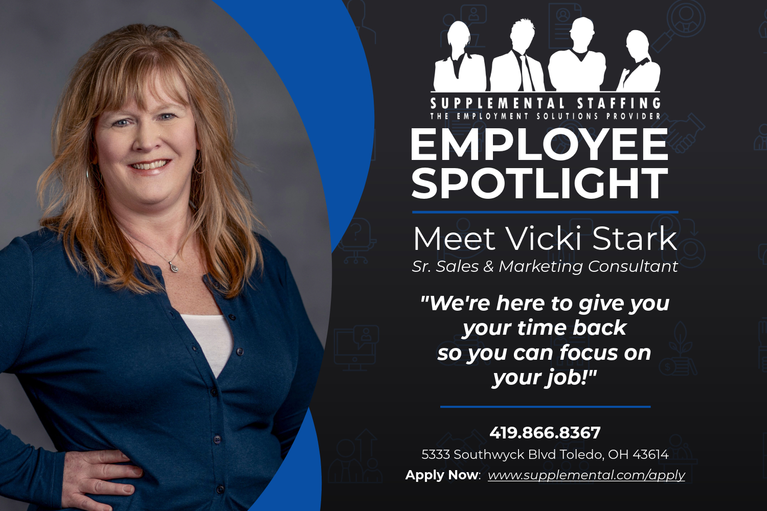 Employee Spotlight: Vicki Stark - Blog Post - Your Employment Solution
