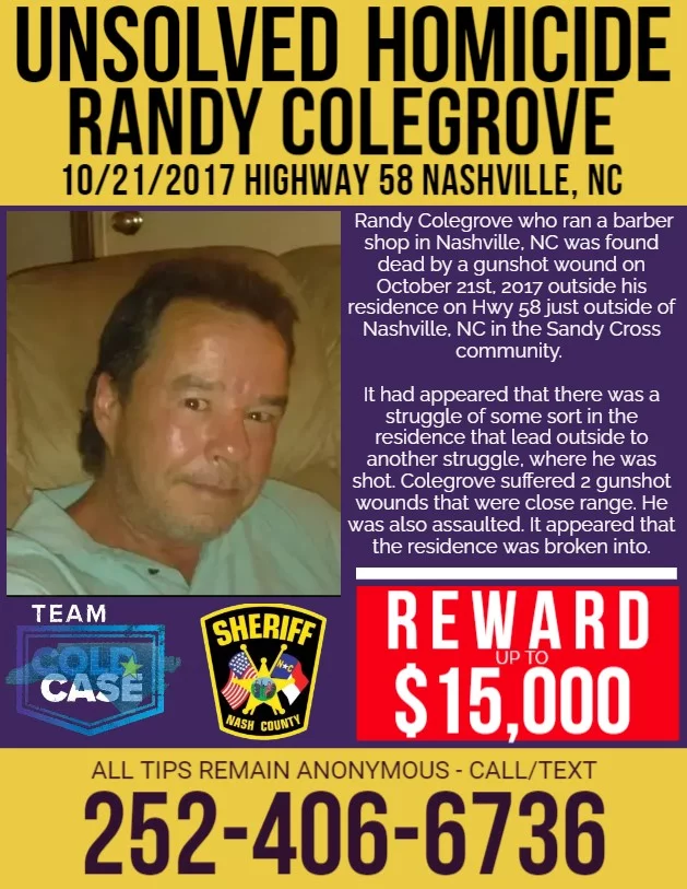 SEEKING JUSTICE FOR RANDY COLEGROVE - Unsolved Homicides: Single Page ...